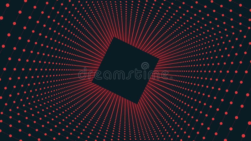 Diamond-shaped Red Dots Surrounded by Border of White Dots on Black ...