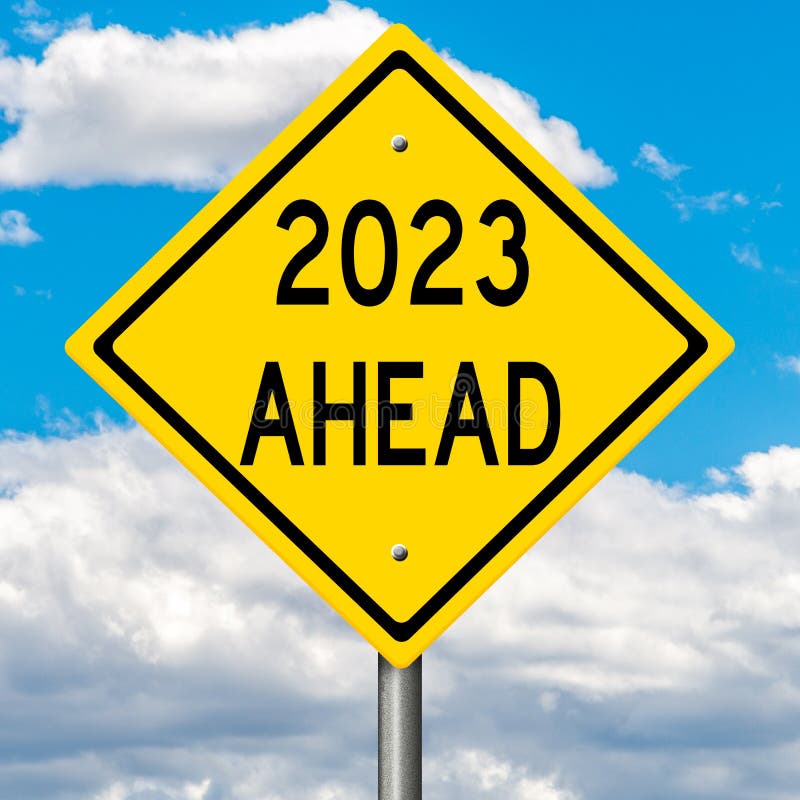 Rendering of a Yellow Highway Sign Stock Photo - Image of blue, caution ...