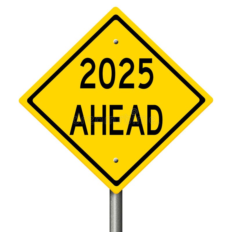 Rendering of a Yellow Highway Sign Stock Illustration - Illustration of ...