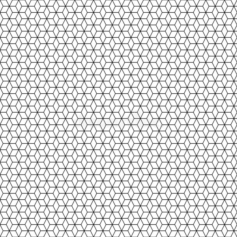 Diamond Shapes Black Line Interlocking Seamless Background Pattern ...