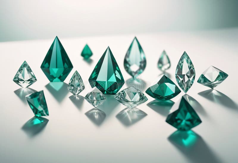 Diamond Shapes on White Background Stock Illustration - Illustration of ...