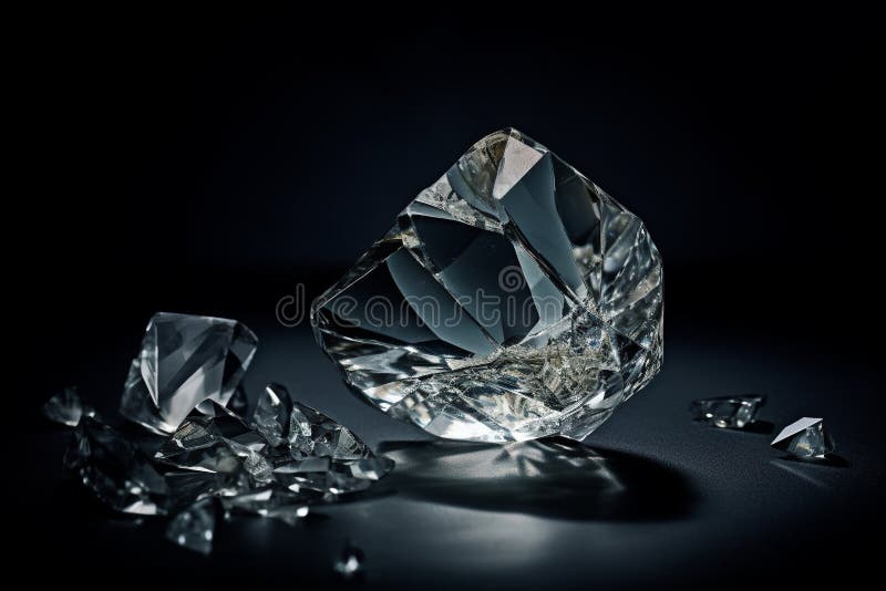 The Diamond is Shattered. AI Generated Stock Illustration ...