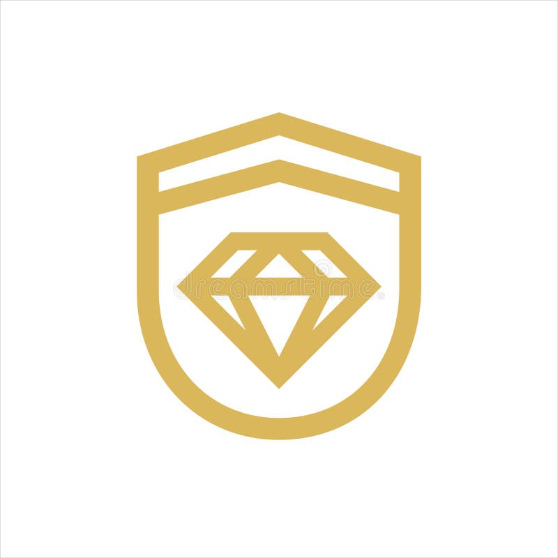 Diamond Protection Design Art Illustration Stock Illustration ...