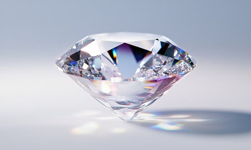 A Diamond is Shown in a Close Up Stock Illustration - Illustration of ...