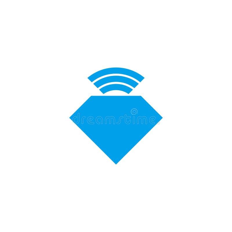 Diamond Signal Location Symbol Vector Stock Vector - Illustration of ...
