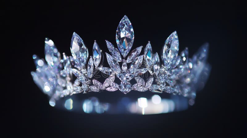Diamond Silver Crown for Beauty Contest Queen Stock Image - Image of ...