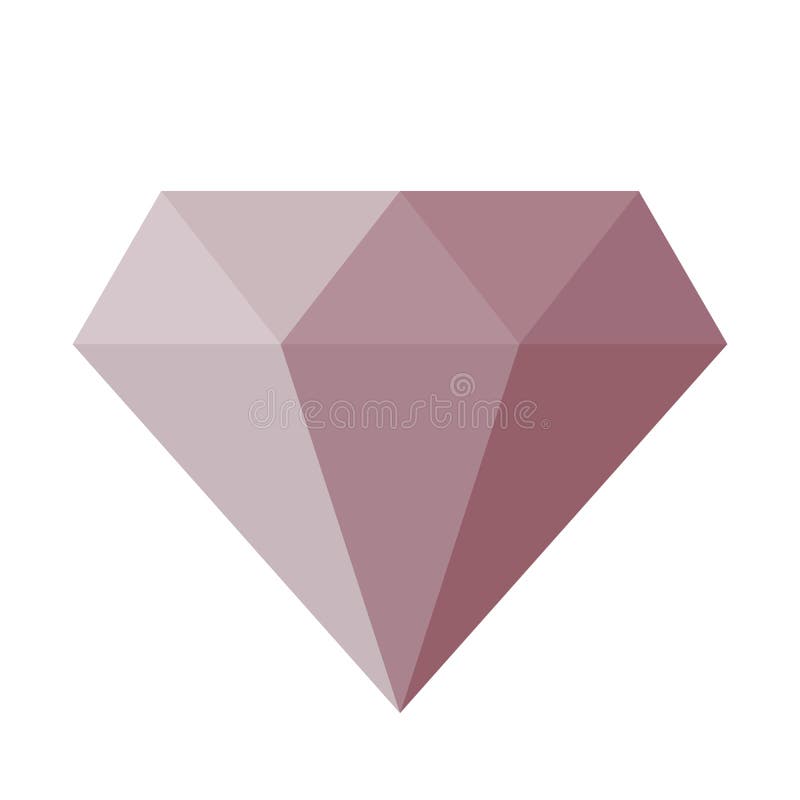Diamond Simple Icon. Vector Illustration Stock Vector - Illustration of ...
