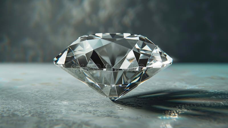 A Diamond is Sitting on Top of a Table Stock Photo - Image of generated ...