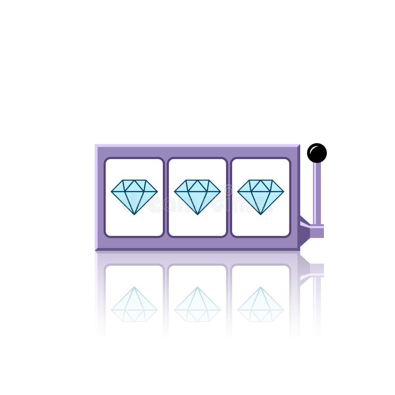 Diamond Slot Reels Icon Vector Illustration Stock Vector - Illustration ...