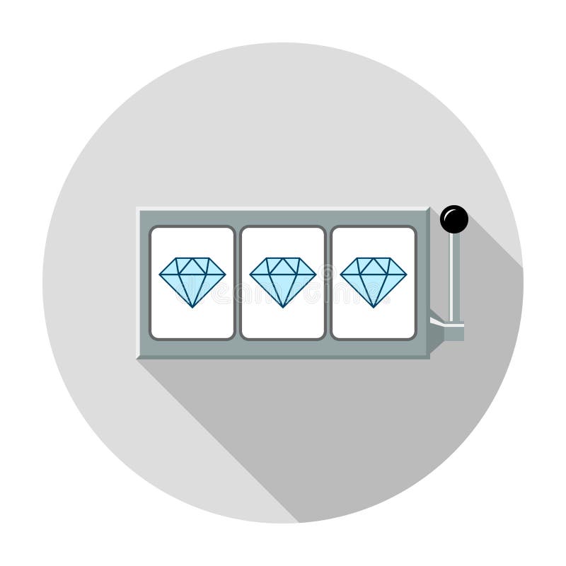 Diamond Slot Reels Icon Vector Illustration Stock Illustration ...