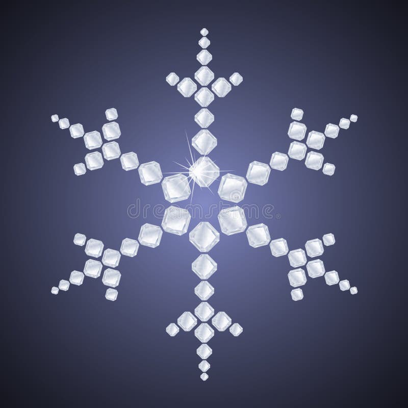 Christmas Diamond Snowflake / Vector Illustration Stock Vector ...