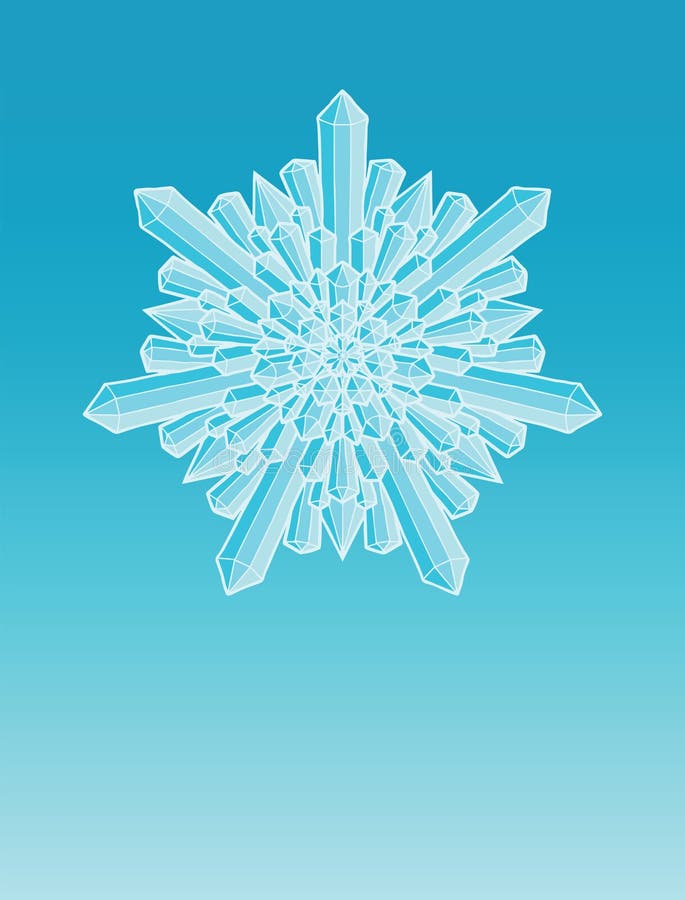 Diamond Snowflake Cartoon Style Stock Vector - Illustration of freeze ...