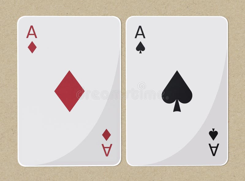 Diamond and Spade Ace Cards Stock Image - Image of board, opportunity ...