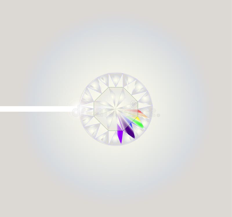 Diamond Spectrum stock illustration. Illustration of rainbow - 58086073