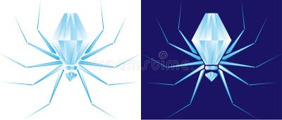 Diamond spider stock vector. Illustration of hanging - 15871038
