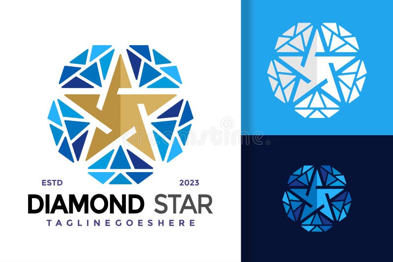 Diamond star Vector stock illustration. Illustration of shiny - 24834106