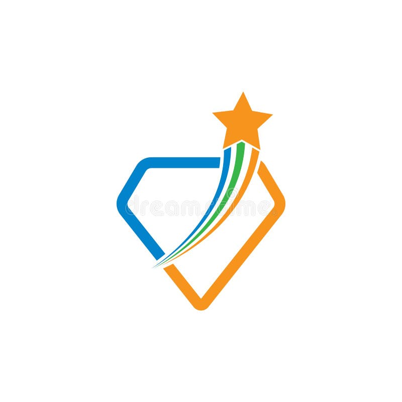 Diamond star Vector stock illustration. Illustration of shiny - 24834106