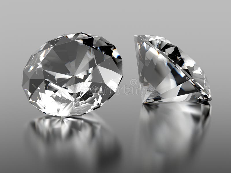 2 diamond stone stock illustration. Illustration of color - 67145704