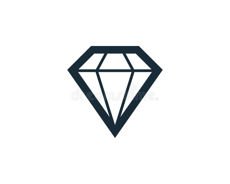 Diamond Stone Icon Vector Logo Template Illustration Design Stock ...