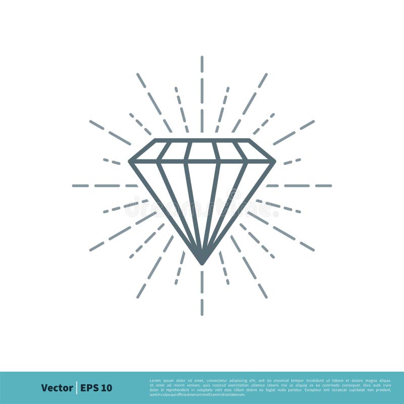 Diamond Stone Icon Vector Logo Template Illustration Design. Vector EPS ...