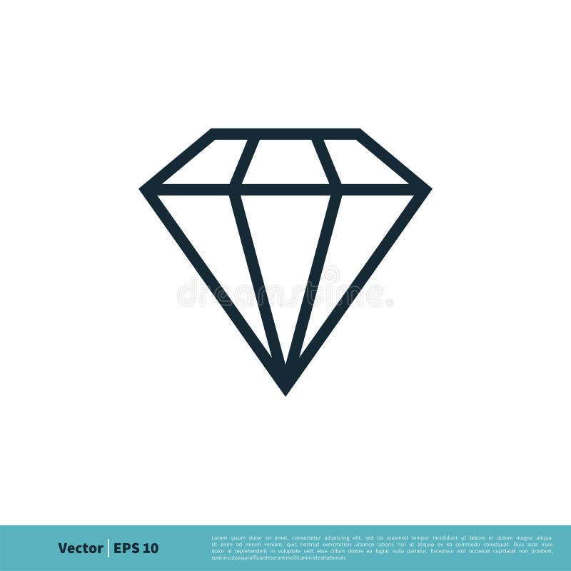 Diamond Stone Icon Vector Logo Template Illustration Design. Vector EPS ...