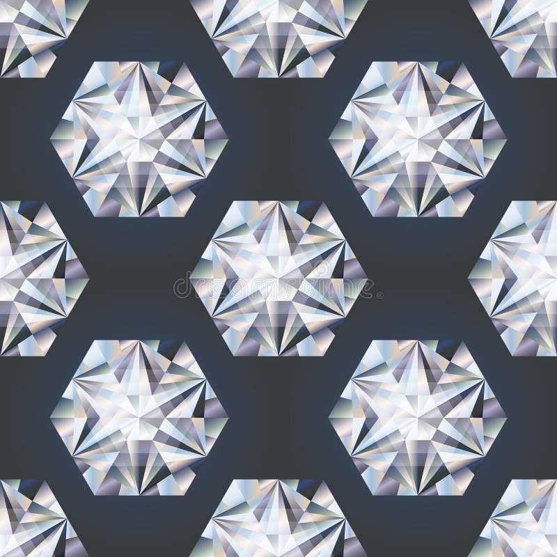 Diamond Stone Seamless Wallpaper, Vector Stock Vector - Illustration of ...