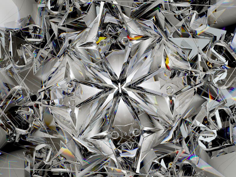 Diamond Structure Star Shape and Kaleidoscope Background Stock ...