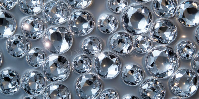 A Diamond-studded Texture Against a Smooth, Metallic Background ...