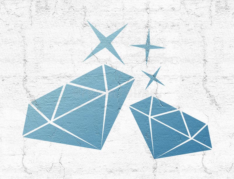Diamond symbol stock illustration. Illustration of crystal - 108561496