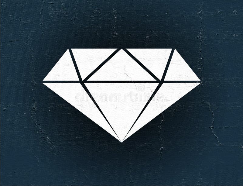 Diamond symbol stock illustration. Illustration of gemstone - 87395459
