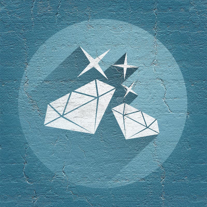 Diamond symbol stock illustration. Illustration of flat - 96475878