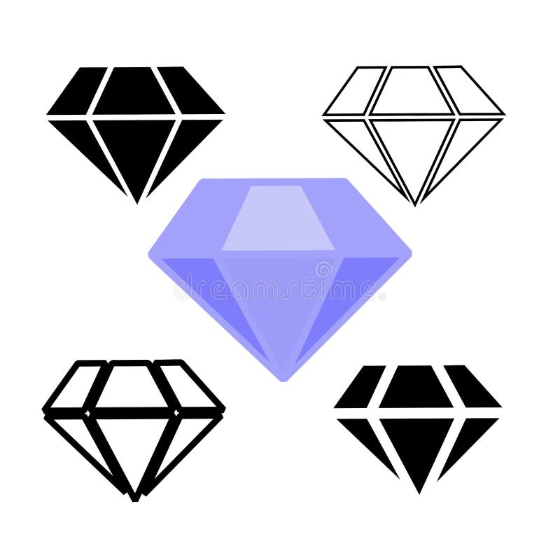 Diamond symbols stock vector. Illustration of cutting - 64049497