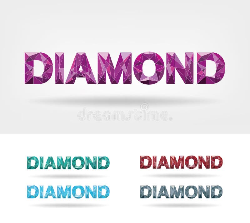Alphabet Letters from Diamonds Stock Vector - Illustration of gemstone ...