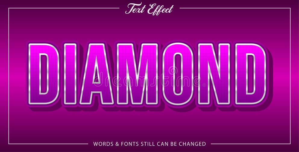 Diamond Text Effects Stock Illustrations – 360 Diamond Text Effects ...