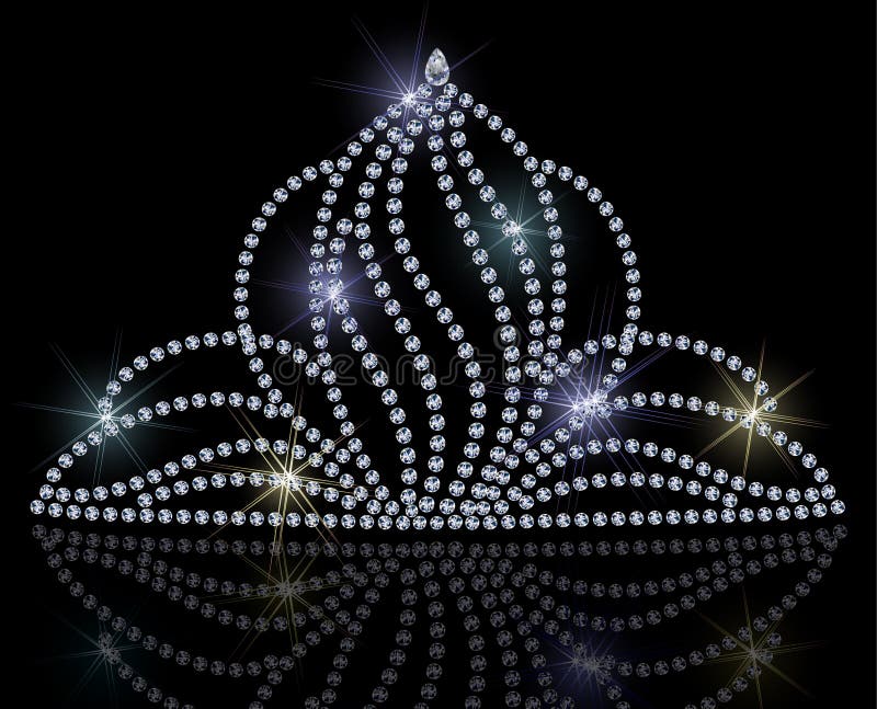 Diamond tiara stock vector. Illustration of fashion, glowing - 14410208