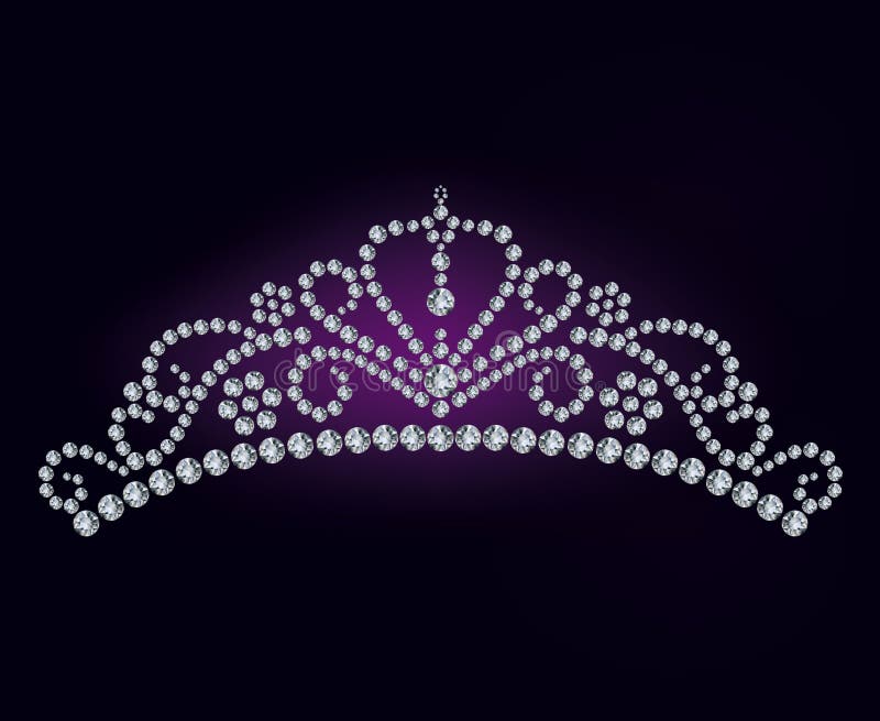 Diamond tiara stock vector. Illustration of fashion, glowing - 14410208
