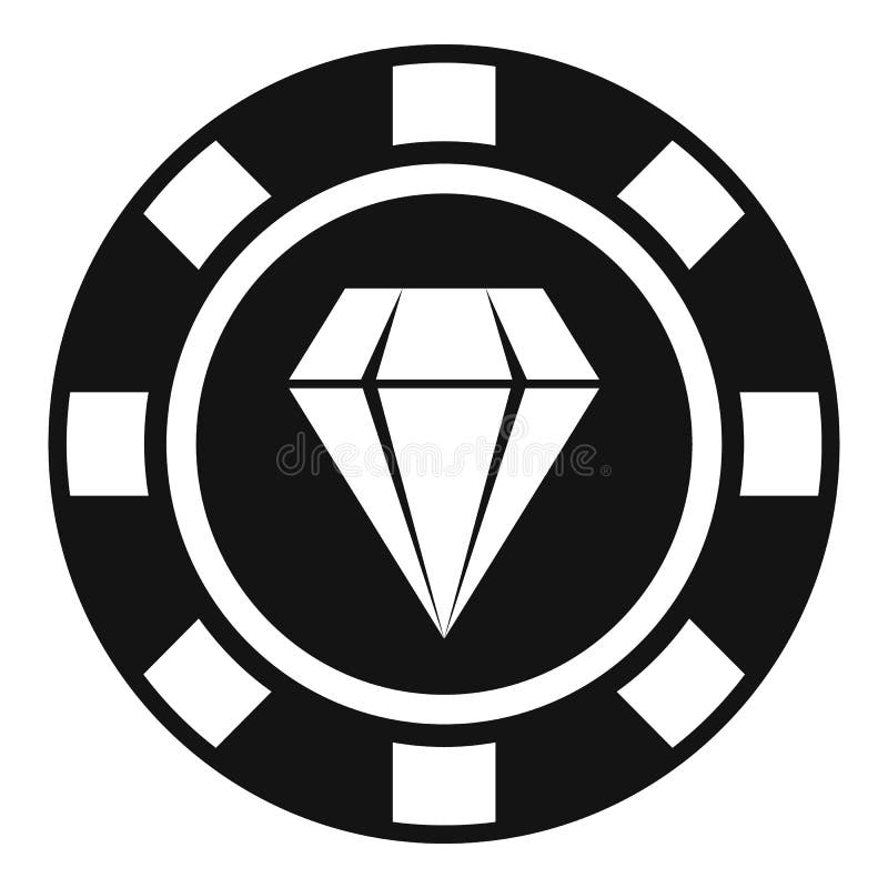 Diamond Token Icon Simple Vector. Badge Quality Stock Vector ...