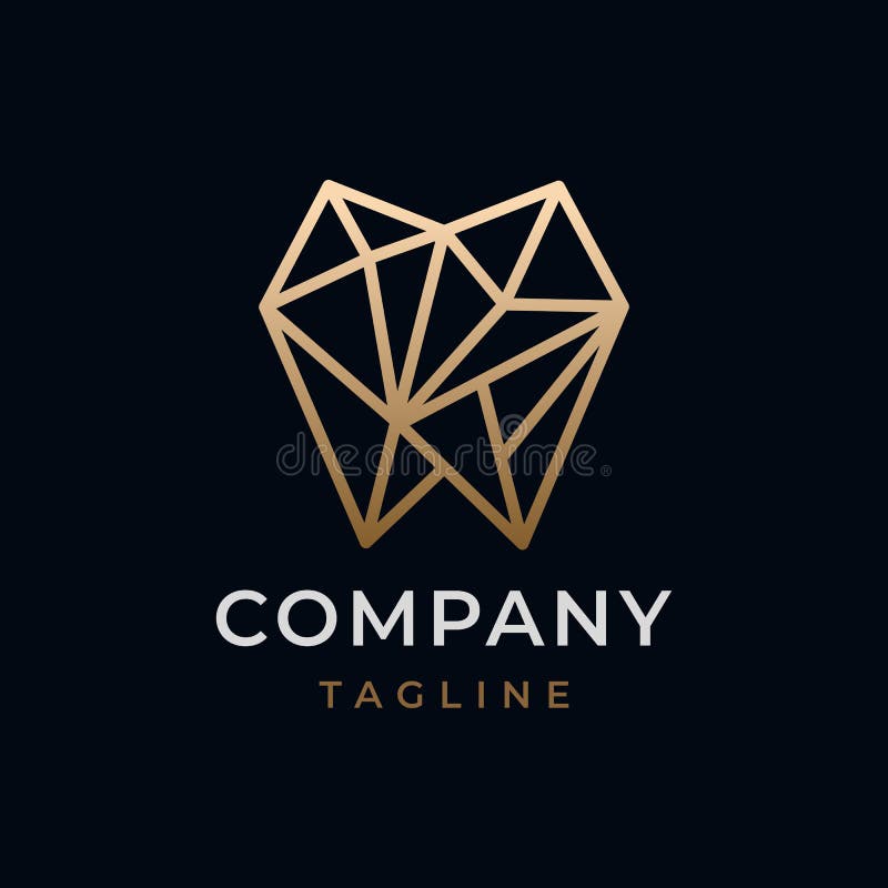 Diamond Tooth Dental Clinic Logo Design Stock Vector - Illustration of ...