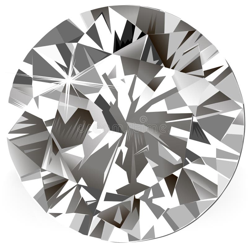 Diamond top view stock vector. Illustration of faceted - 96157770