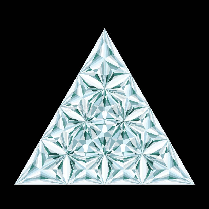 Black Crystal Seamless Pattern. Repeating Dark Diamond Crystal ...