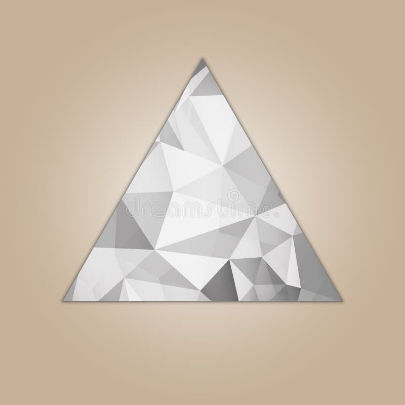 Diamond triangle shape stock vector. Illustration of gray - 89111295
