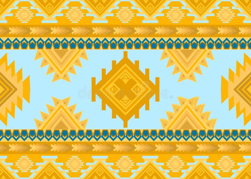 Diamond Triangle and Square Geometric Patterns in Native Tribal Style ...
