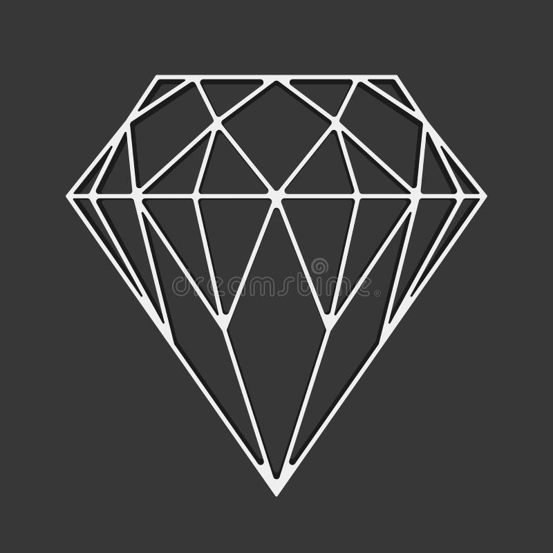 Diamond vector icon. stock vector. Illustration of precious - 83616178