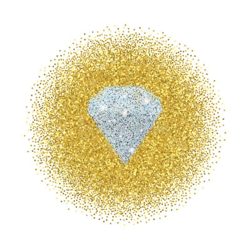 Diamond Vector.White Diamond Glitter Stock Vector - Illustration of ...