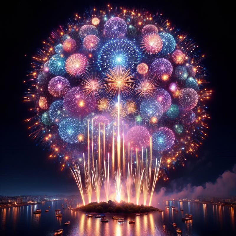 35 89. Diamond Vertical Shells_ Large, Spherical Fire Stock Image ...