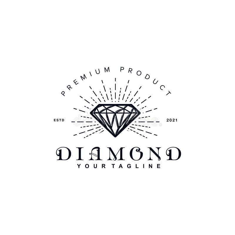 Diamond Vintage Retro Rustic Logo Vector Design Template Inspiration ...