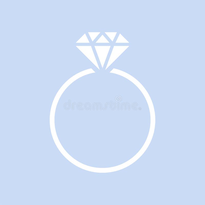 Diamond Wedding Ring Graphic Illustration Stock Vector - Illustration ...