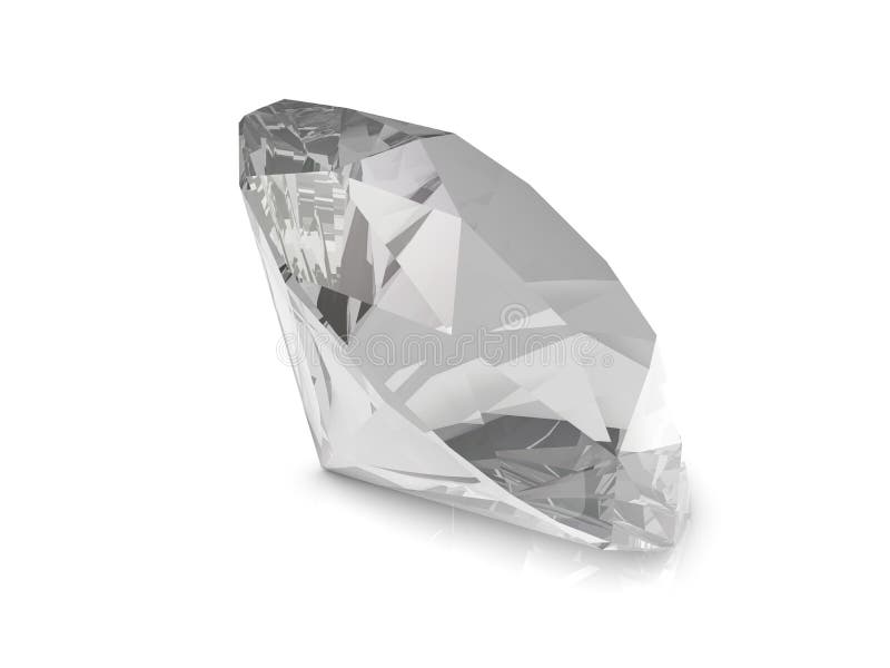 Diamond on White Background Stock Illustration - Illustration of ...