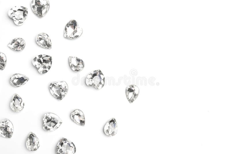 Diamond on White Background Stock Photo - Image of sparkle, white ...