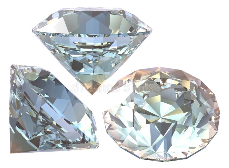 Four Diamonds stock photo. Image of great, gems, multicolored - 12234548